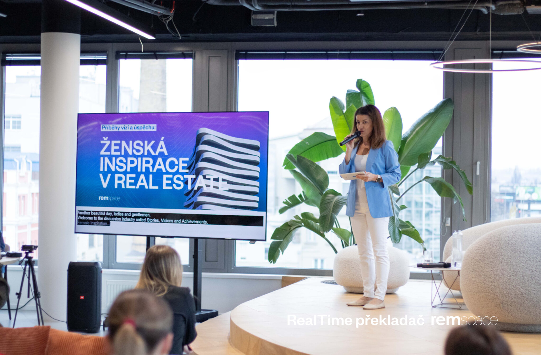 Remspace na svých konferencích používá RealTime překladač do angličtiny ...